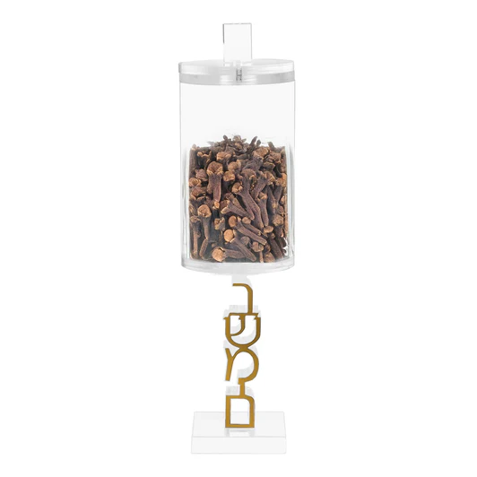 Lucite and Lasercut Besamim Box - GOLD – Judaica Spot